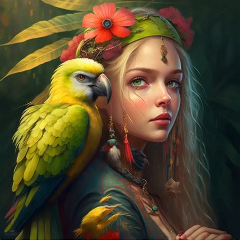 Fantasy Art Women Beautiful Fantasy Art Portrait Lighting Portrait