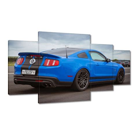 Obraz Niebieski Ford Mustang 160x90cm ZeSmakiem Sklep EMPIK