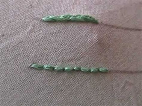 The Split Stitch Is A Lovely Outline Stitch It S Raised A Bit From The