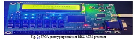 design and implementation of risc mips processor on fpga