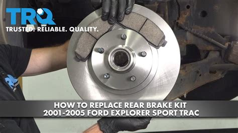 How To Replace Rear Brakes 2001 2005 Ford Explorer Sport Trac YouTube