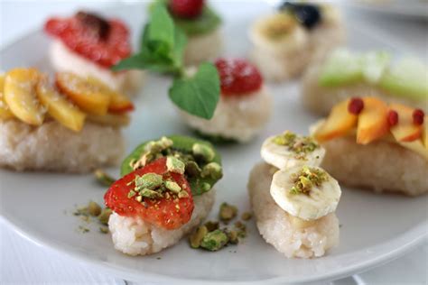 S Es Sushi Mit Obst Als Dessert Oder Hauptspeise Ohne Zucker