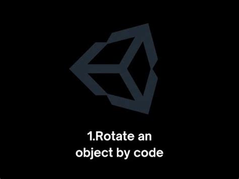 BASIC UNITY 2D CODE 1 Rotate an object in unity using code Xoay vật