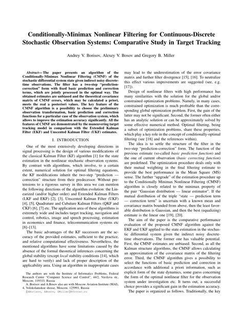pdf conditionally minimax nonlinear filtering for continuous discrete stochastic observation