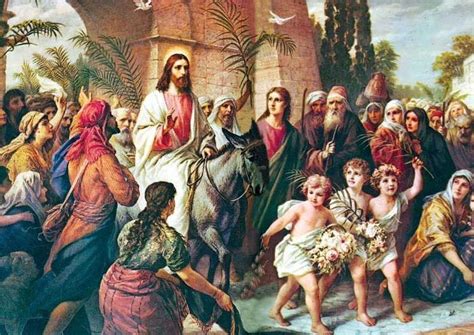Domingo de Ramos Entrada triunfal de Jesús en Jerusalén Locales