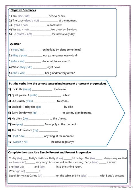 Present Continuous Worksheet Fran Ais Fle Fiches Pedagogiques Pdf Doc