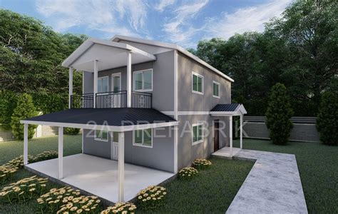 Trabzon Prefabrik Ev Fiyatları 129m² İki Katlı Prefabrik Ev