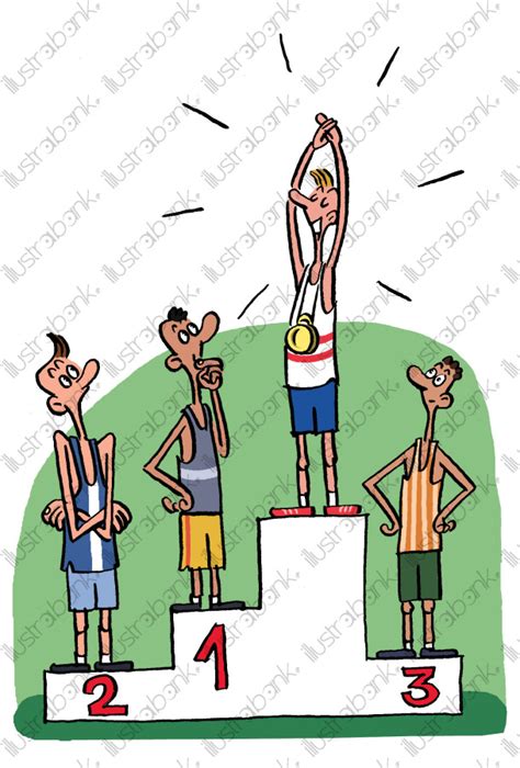 Vainqueur Supr Me Sur Un Podium Illustration Libre De Droit Sur