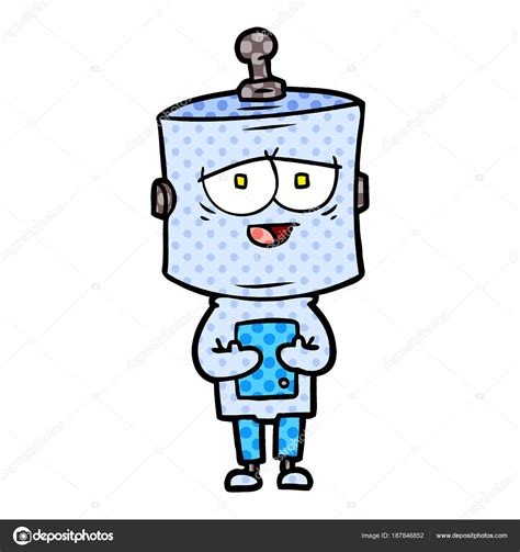Vector Illustration Cartoon Robot Stock Vector Image By