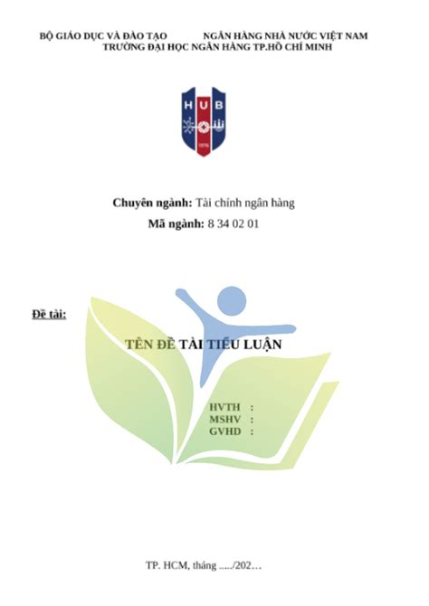 Download 50 Mẫu Bìa Tiểu Luận File Word Miễn Phí