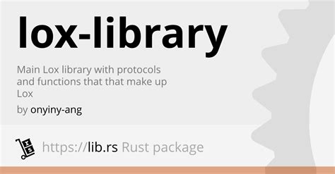 Lox Library Rust Crypto Library Lib Rs