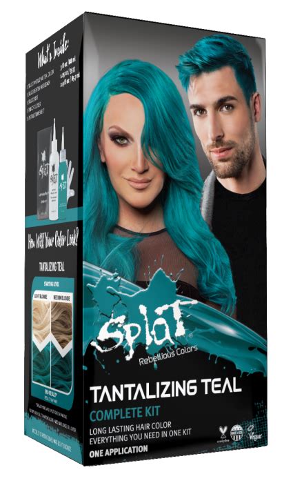 Vegan Cruelty Free Semi Permanent Hair Dye Kits Splat Hair Color
