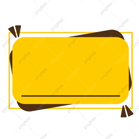 Brown Text Box Hd Transparent Yellow Square Brown Text Box Banner