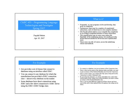 programming language technologies and paradigms lecture slides cmsc 433 docsity