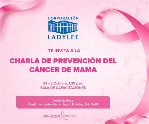 Charla Prevención del Cáncer de Mama Corporación Lady Lee