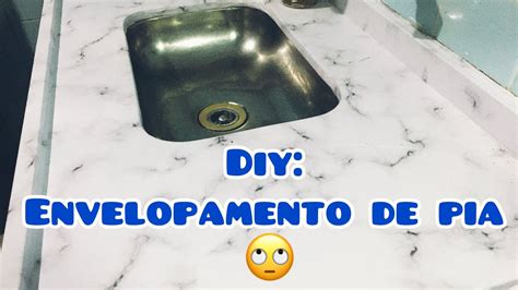 Como Adesivar Envelopar Pia De Cozinha Youtube