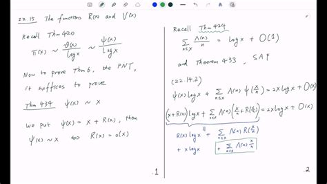 elementary proof of prime number theorem 16 simplify saf and prove the equation 22 15 2 youtube