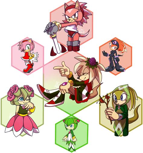 3924 Safe Artistthat Rae Of Sunshine Amy Rose Cosmo The Seedrian Shade The Echidna Oc