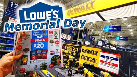 HUGE Lowes Memorial Day Sale Tools BOGOs DeWalt Ego Craftsman YouTube