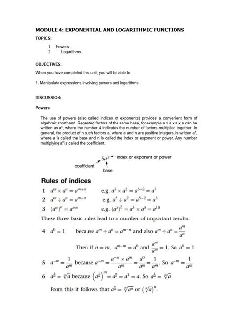 module 4 exponential and logarithmic functions pdf