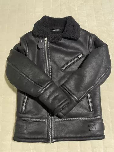 Busca Campera De Cuero Negra De Hombre Zara A La Venta En Argentina