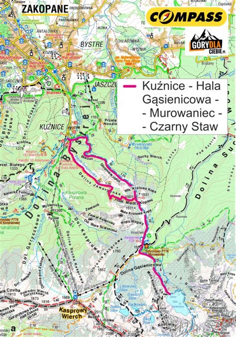 Hala G Sienicowa Murowaniec I Czarny Staw G Sienicowy Mapa I Opis