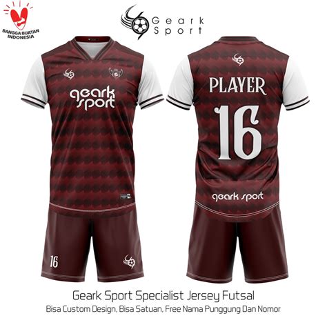 Jual Jersey Futsal Bola Bebas Custom Design BISA SATUAN Shopee