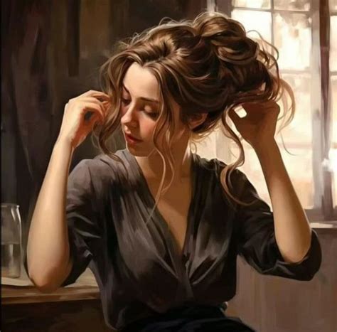 Woman Painting Pinterestp Laharika