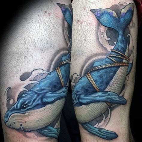 100 Whale Tattoo Designs For Men Cool Behemoths Of The Sea