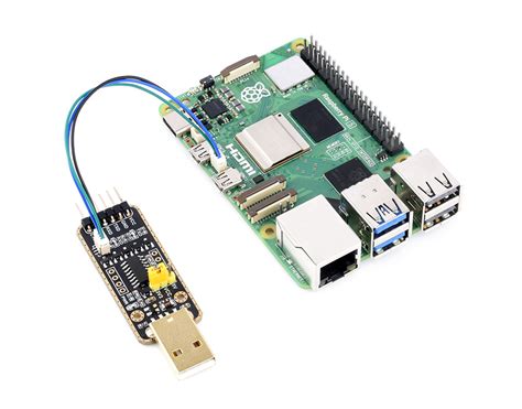 USB To UART Debugger Module For Raspberry Pi 5 Type A Port Onboard