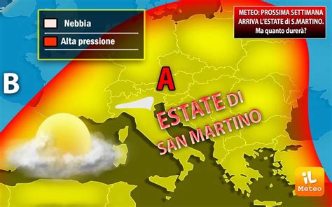 Meteo dopo il forte MALTEMPO arriverà l ESTATE di San Martino Ecco