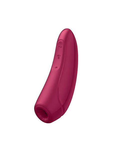 Vibrador succionador de clítoris Curvy 1 de Satisfyer Color Granate