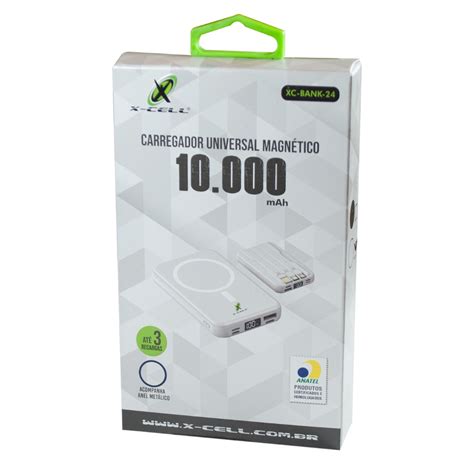 Carregador Power Bank Indu O Magnetico Sem Fio Mah Xc Bank