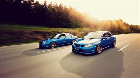 Blue Subaru WRX Sedan Subaru Subaru Impreza WRX STi HD Wallpaper