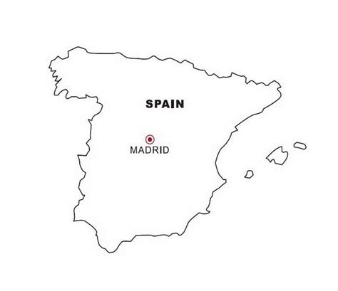 Lbumes Foto Mapa Fisico De Espa A Mudo Para Imprimir En Blanco Y 28800