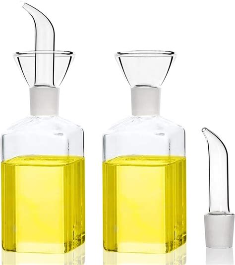 LanHope Ölflasche Glas Olivenöl Spender Flasche Glas Kochen Öl Essig