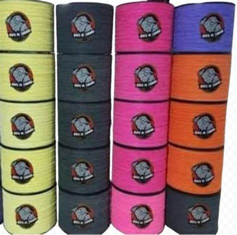 Linha De Pipa Fio 10 De 1000 Jardas Dente De Tubarão Cor Diversas Lisa