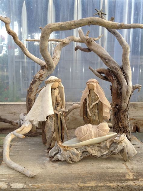 Driftwood Nativity By Claire Artigianato Nativit Natale Presepe