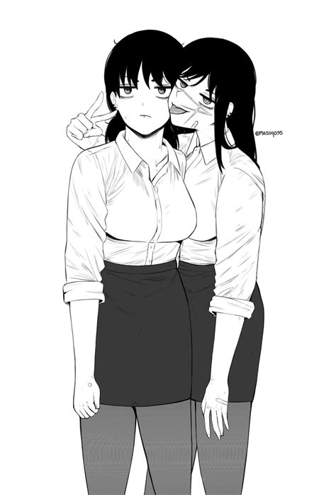 Yoru And Mitaka Asa Chainsaw Man Drawn By Masoq095 Danbooru