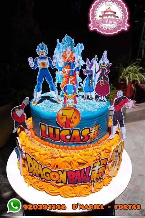 Torta De Dragon Ball Super Torta De Goku Pasteles De Goku Pastel De