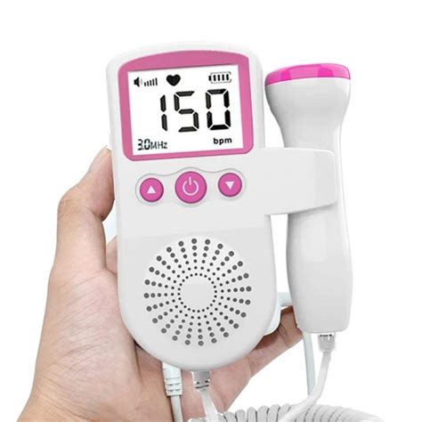 Monitor Fetal Doppler Aparelho Para Ouvir Batimentos Coração Bebê