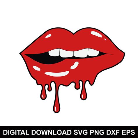 Red Dripping Lips Svg Free Lipstutorial Org