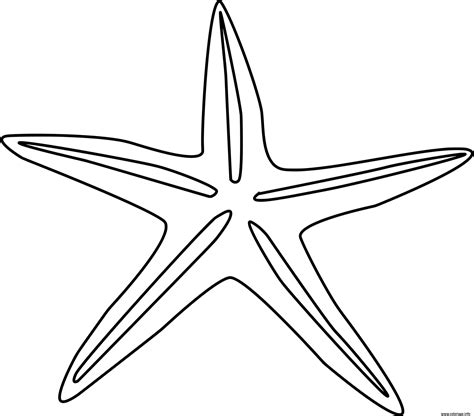 Coloriage Etoile De Mer Simple Et Facile Dessin Etoile De Mer à imprimer