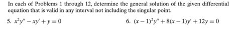 Solved In Each Of Problems Through Determine The Chegg