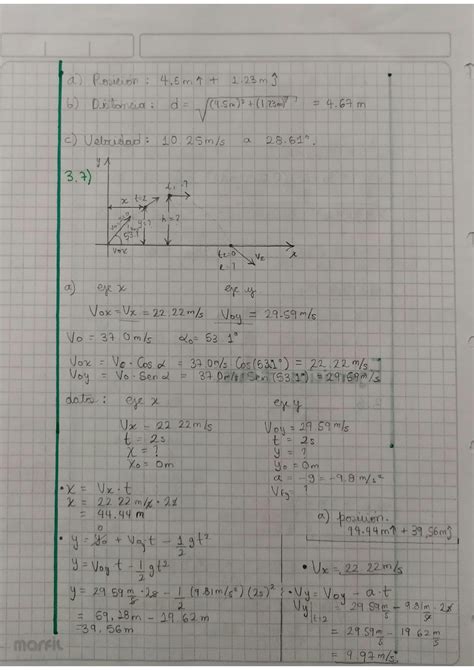 Solution Ejercicios Resueltos Cinematica Studypool