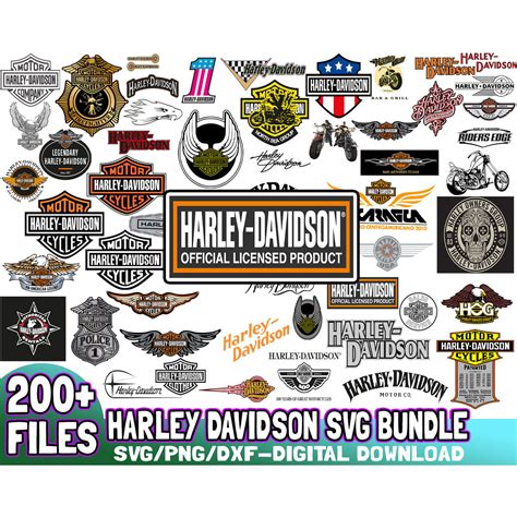 Harley Davidson SVG Vector Cut Files Harley Davidson Logo Svg Png Dxf