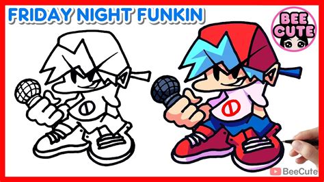 How To Draw Friday Night Funkin Boyfriend Easy Drawings Dibujos