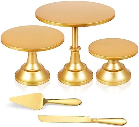 Amazon Set Of 3 Blue Cake Stand Round Metal Dessert Table Stands