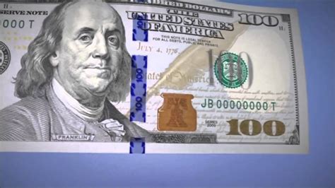 El Nuevo Billete De 100 Dolares Y Su Seguridad YouTube