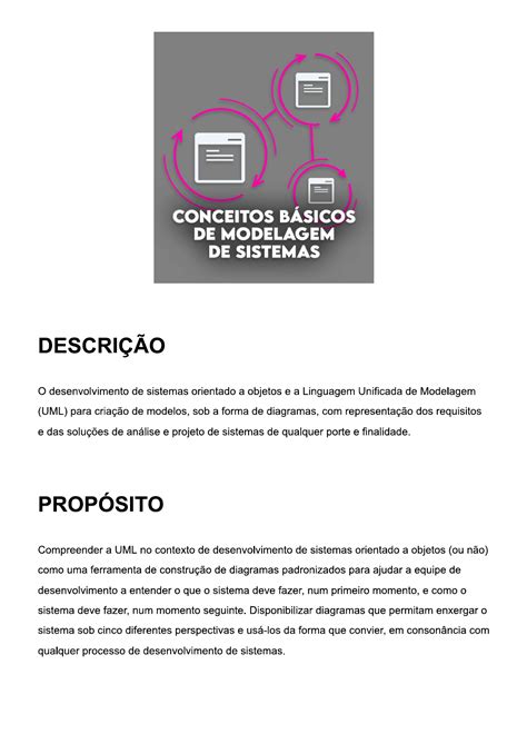 Conceitos B Sicos De Modelagem De Sistemas An Lise E Modelagem De